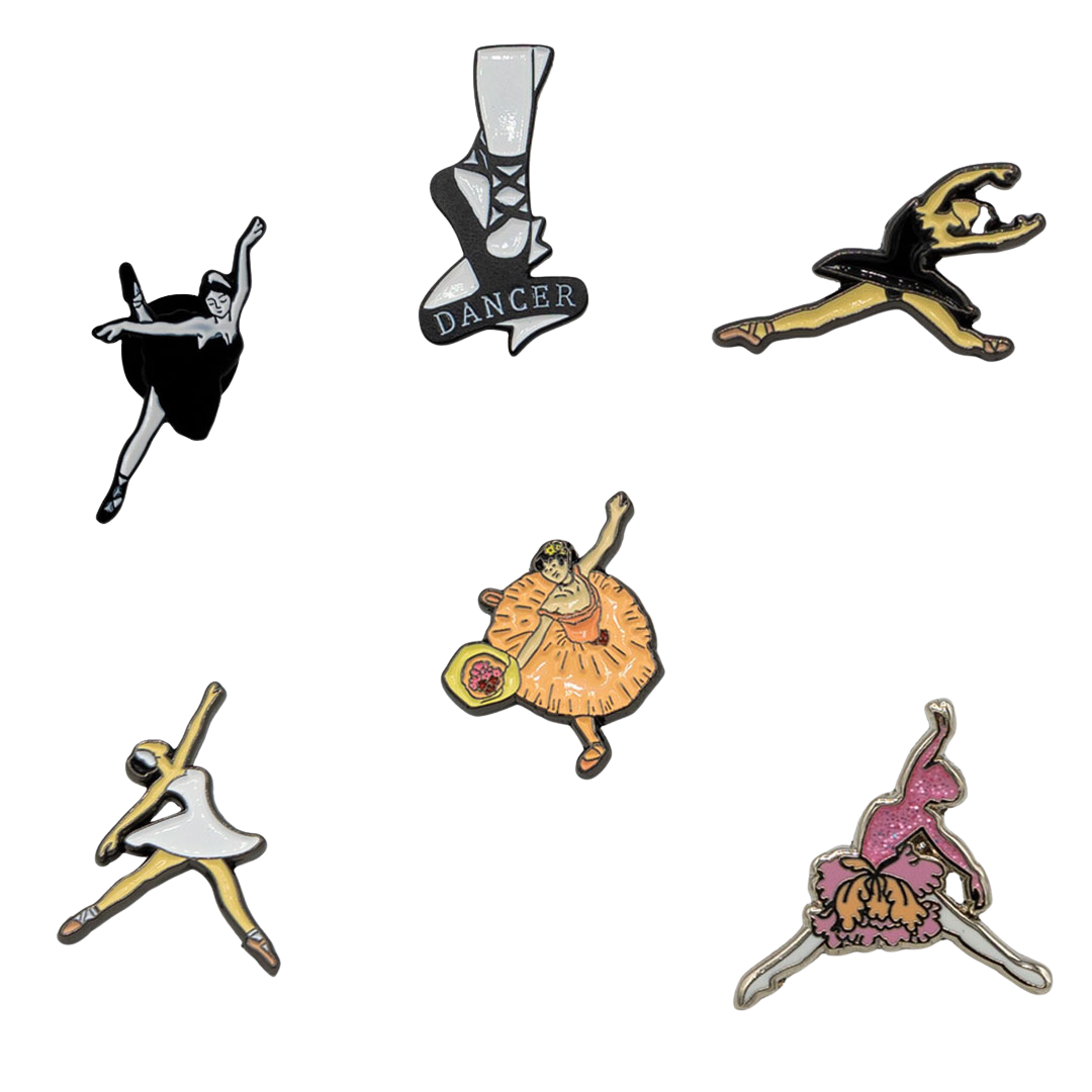 Swan Lake & Ballet-Inspired Enamel Pin Set – 7-Piece Collectible Set ...